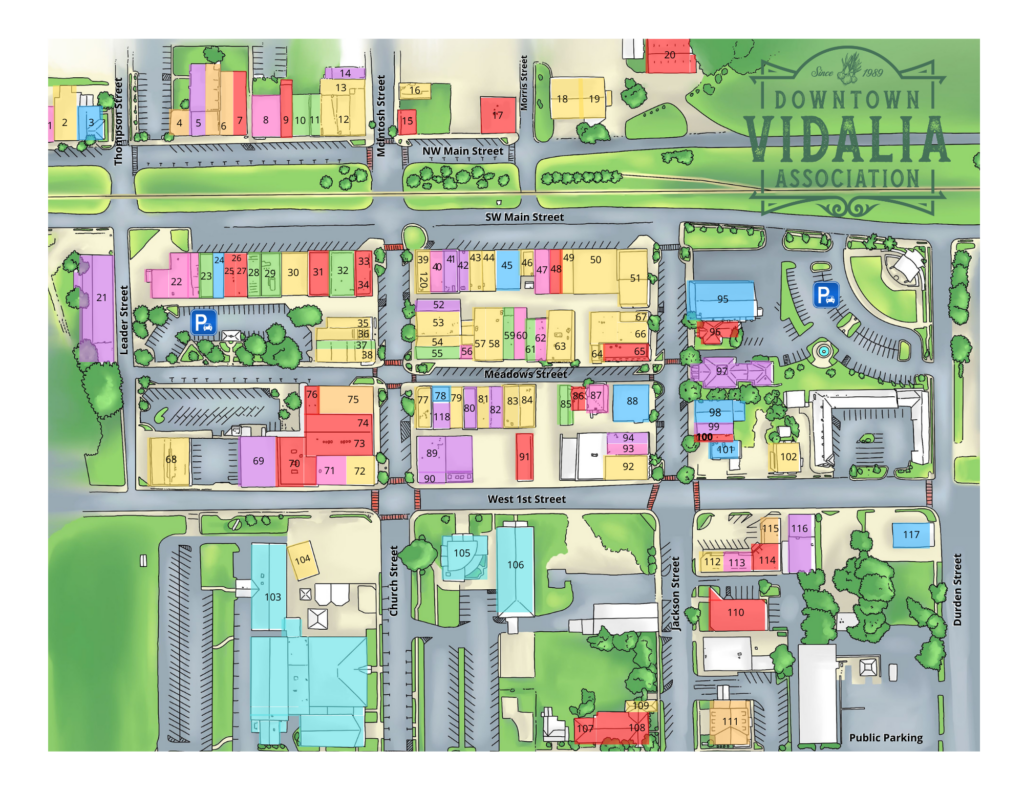 Downtown Map – Downtown Vidalia Association